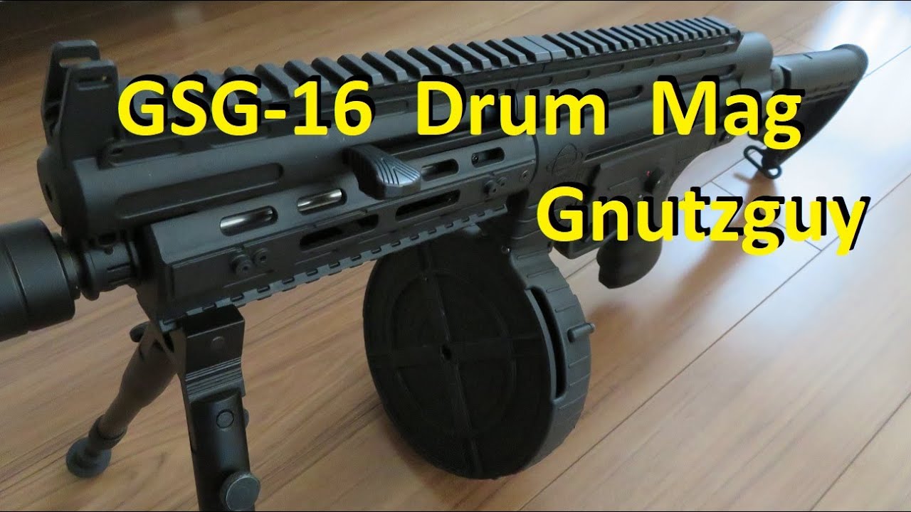 GSG-16 drum 110 rds. Easy disassembly. GSG-522, GSG-5 - YouTube