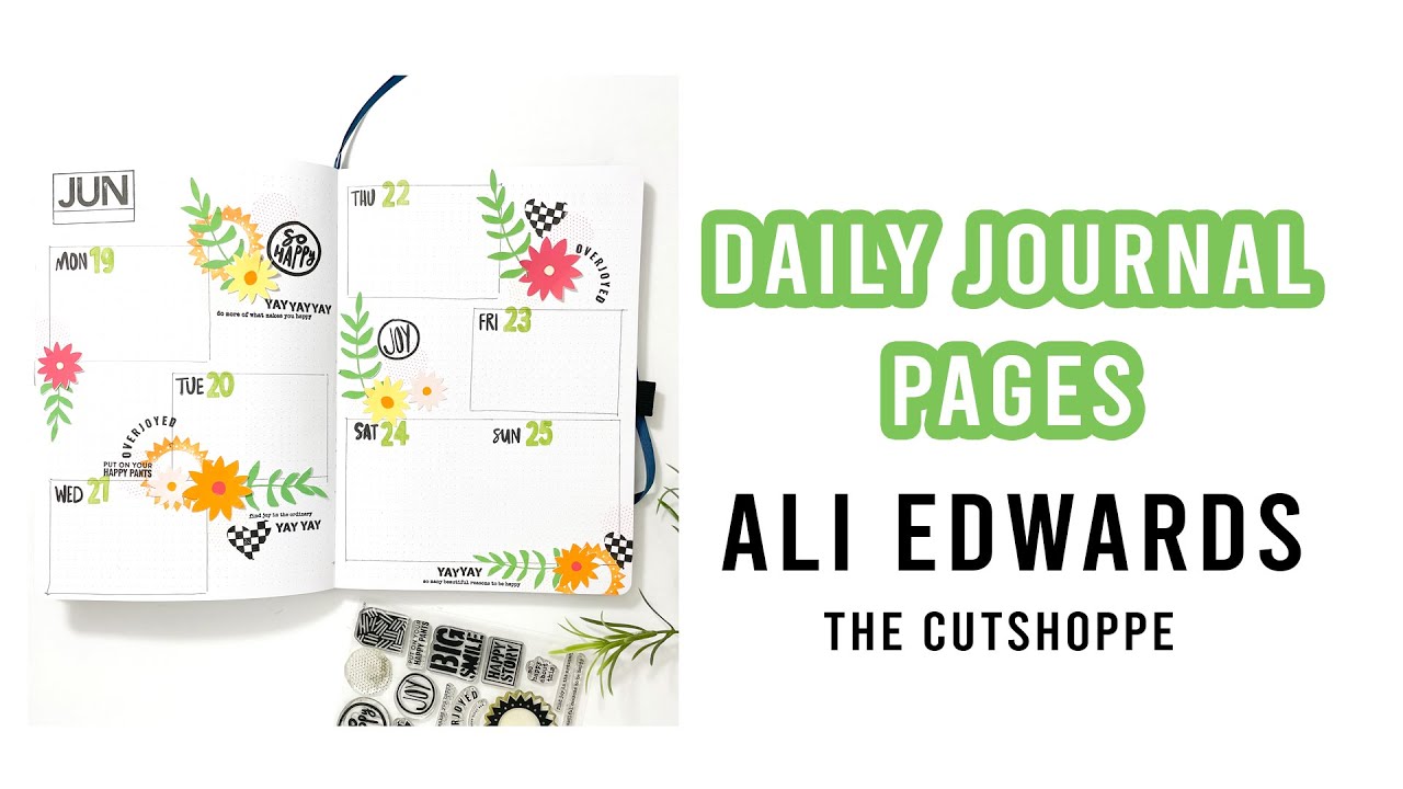 Archer and Olive Daily Journal | Ali Edwards Scrapbooking - YouTube