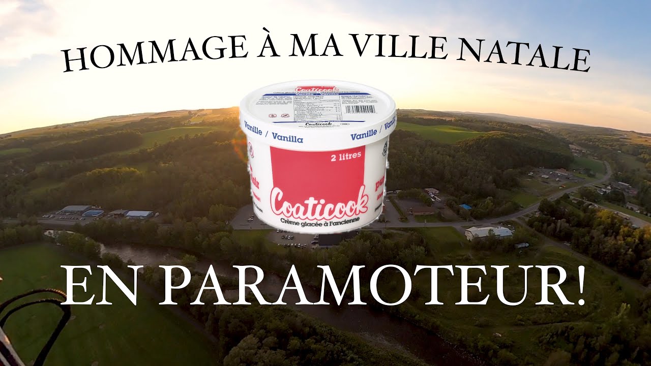 Hommage à ma ville natale en paramoteur - YouTube