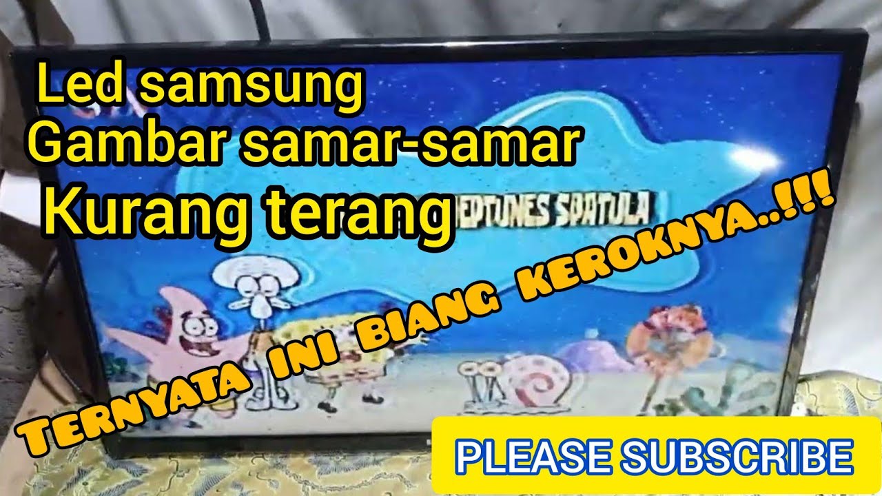 cara memperbaiki led Samsung gambar kurang terang/redup/samar samar #ua32eh4003 - YouTube