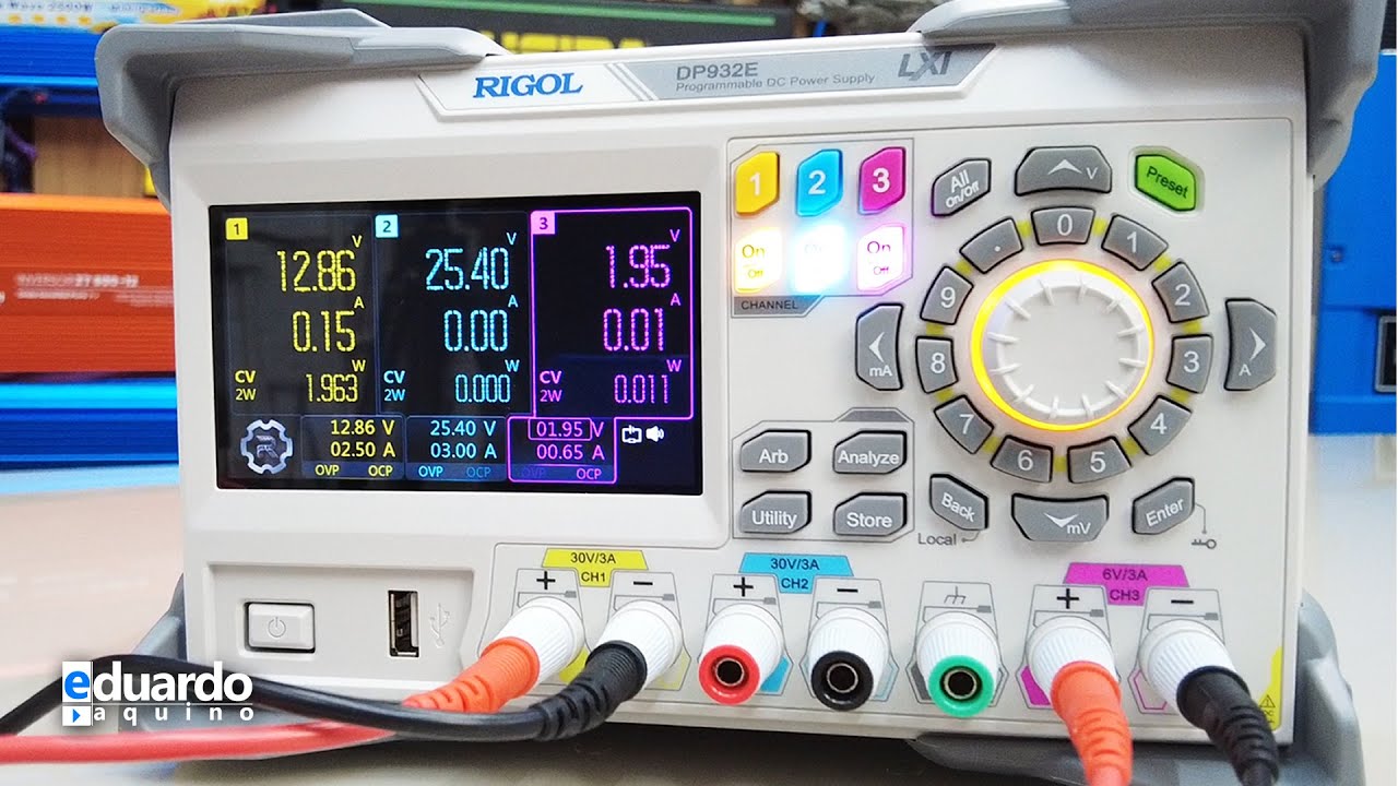Melhor FONTE de Bancada: RIGOL 3 Canais DP932E - Série DP900 - YouTube