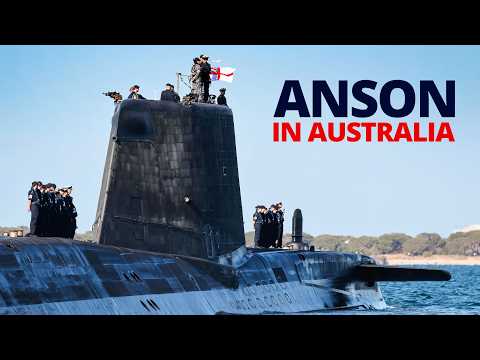 HMS Anson arrives in Australia