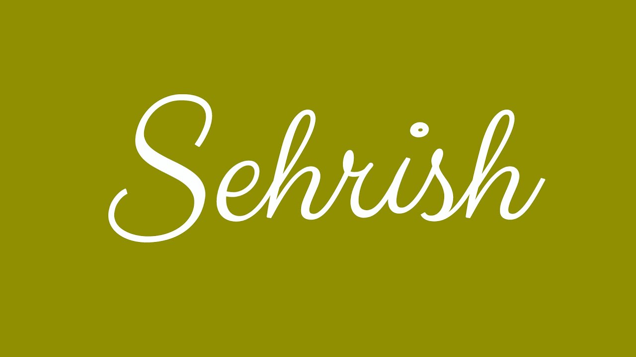 Learn how to Sign the Name Sehrish Stylishly in Cursive Writing - YouTube