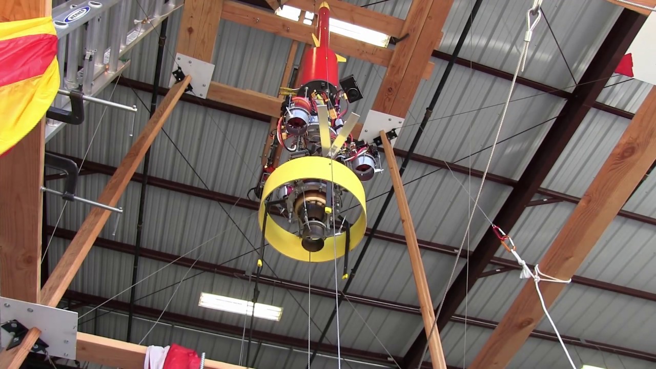 Turbine Rocket VTOL Test - YouTube