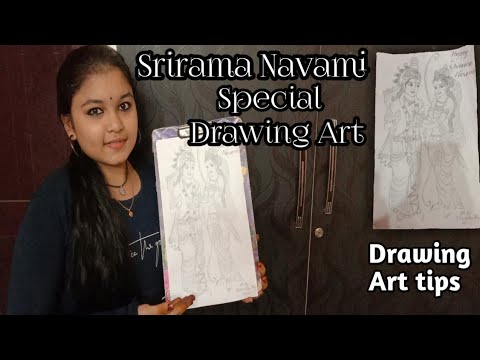 SriRama Navami Special drawing Art/Drawing Art Tips/easy Drawing/Happy ...