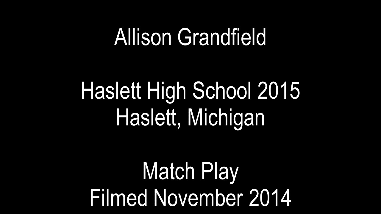 Allison Grandfield ('15) Tennis Match Play Nov 2014 - YouTube