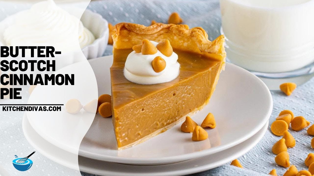 The BEST Butterscotch Pie with Cinnamon - YouTube