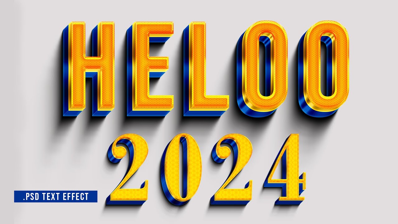 3D TEXT EFFECT IN PHOTOSHOP || 3D TEXT DESIGN TUTORIALS IN PHOTOSHOP ...