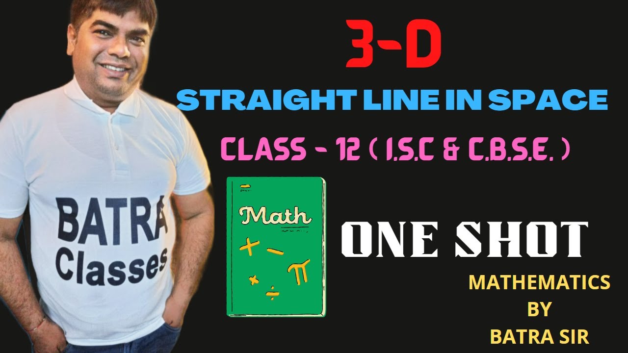 straight line in space class 12 - YouTube