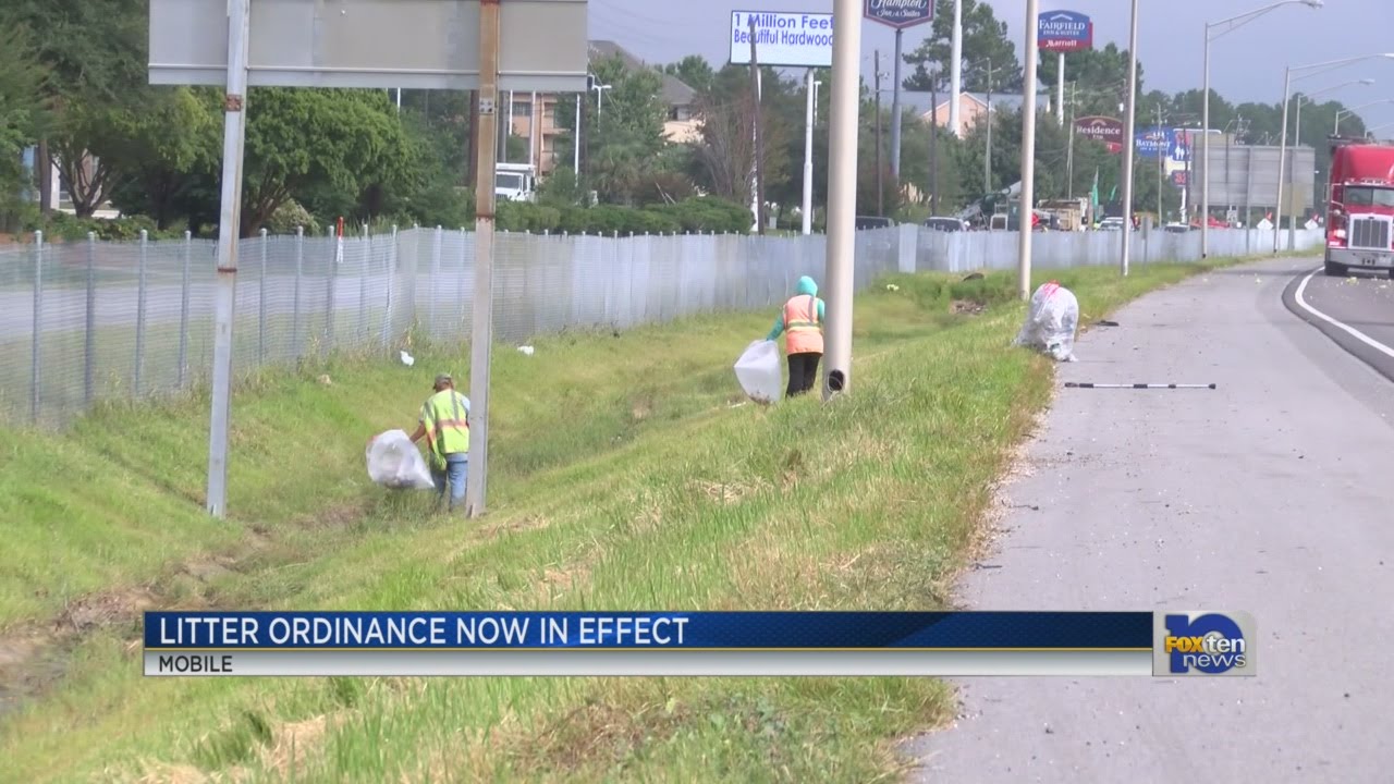 Litter law in Mobile - YouTube