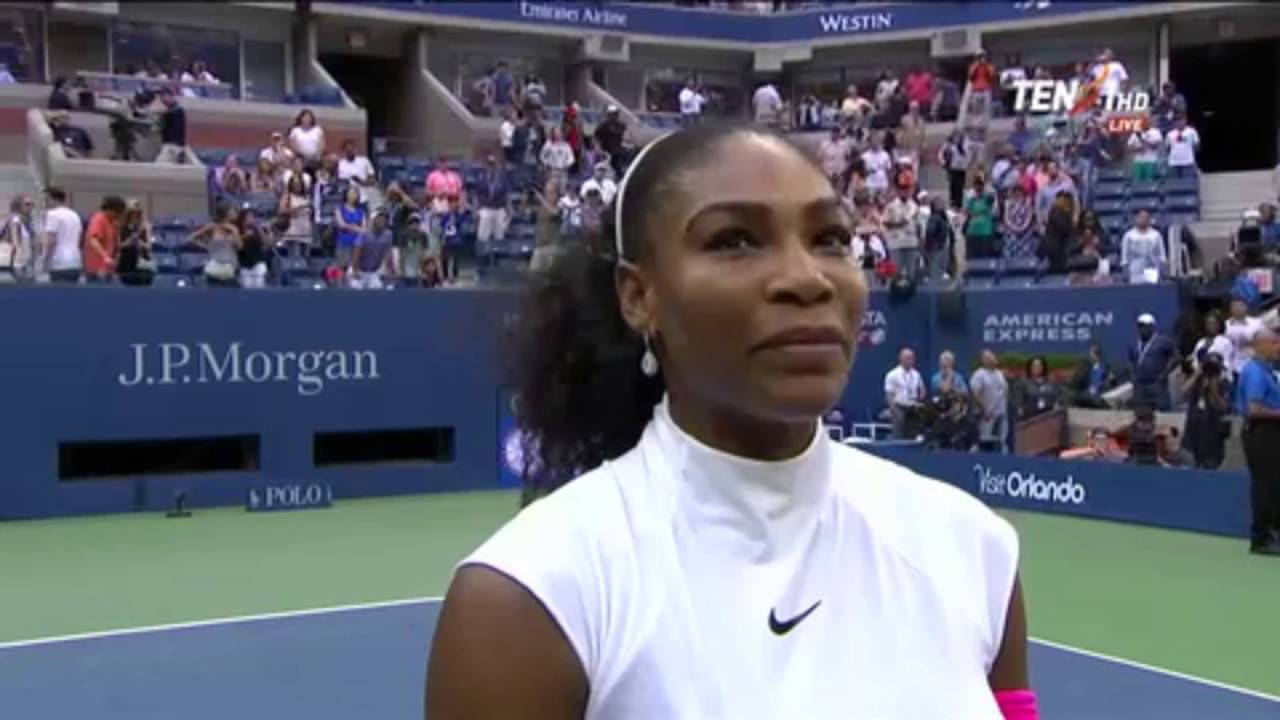 LIVE:Serena Williams interview and celebration dance after enter into ...