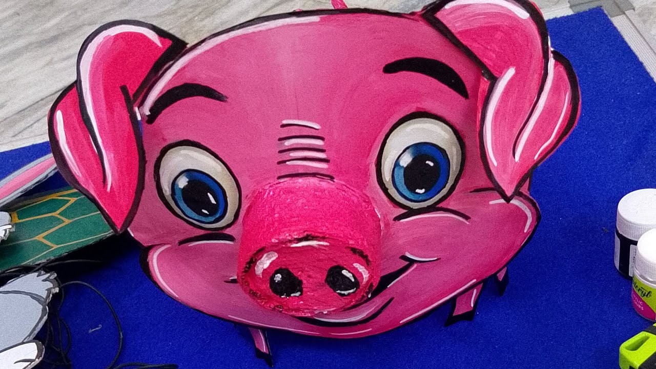 Pig headgear craft making ideas # farm animals headgear making ideas ...
