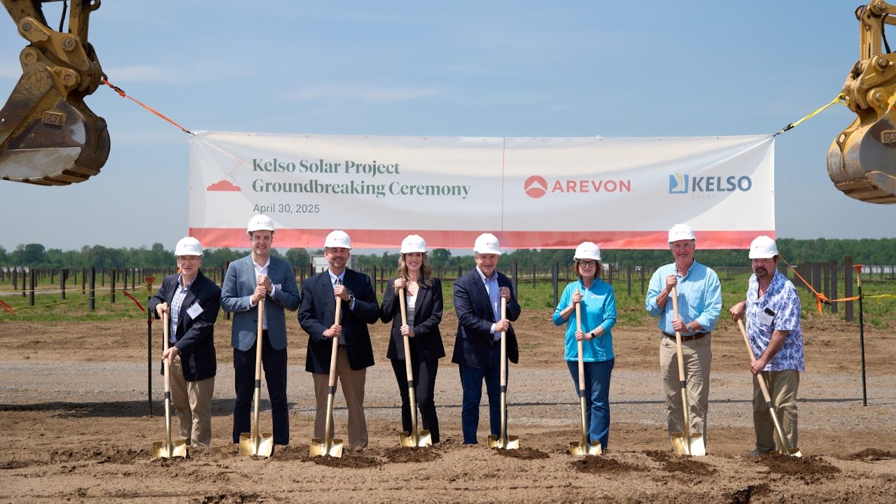 Kelso Solar Project Groundbreaking | Arevon - YouTube