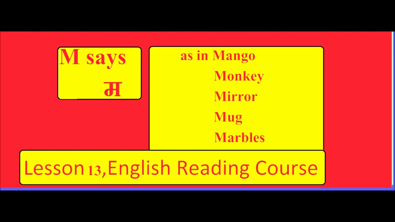 lesson 13,English reading course,learn English - YouTube