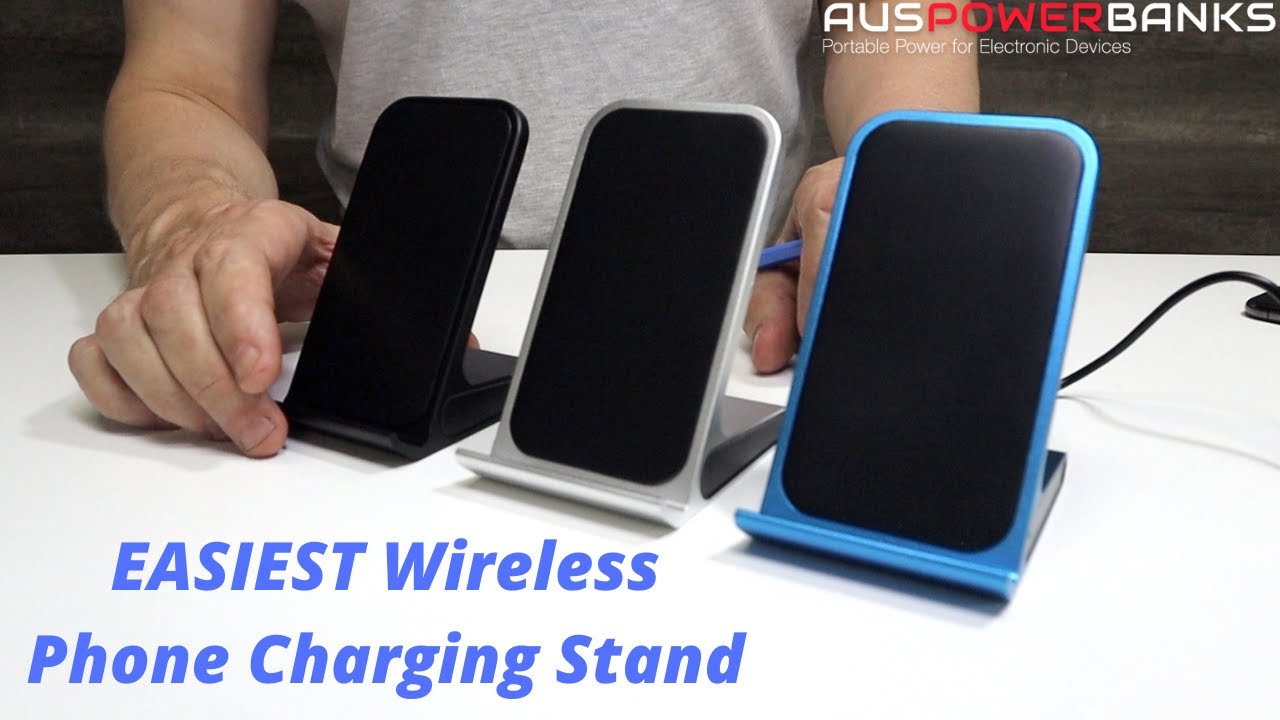 EASIEST Wireless Phone Charger | Qi Wireless Fast Charging Stand - YouTube
