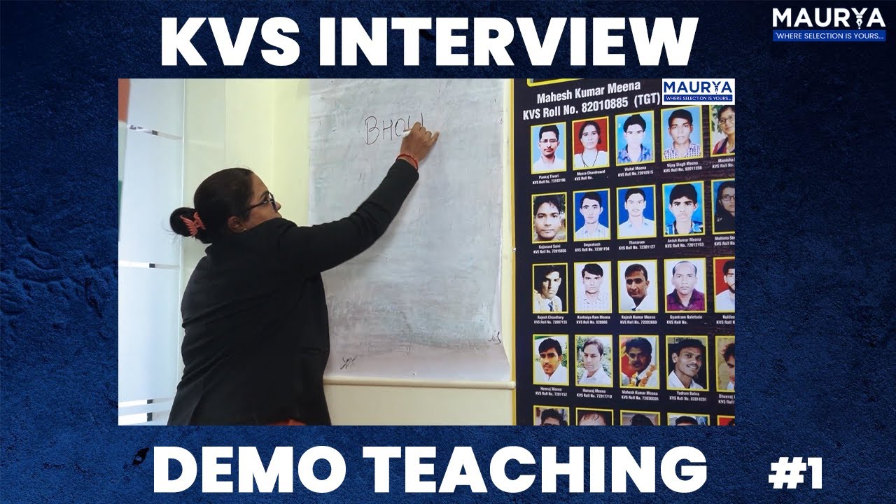 KVS Demo Teaching I #demo #kvs #prt interview #tgt #pgt #demo teaching# ...