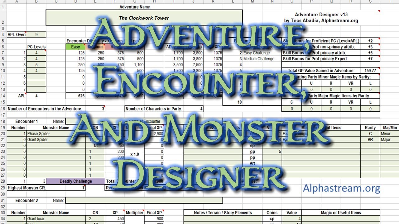 Adventure Design Tools Walk-Through - YouTube