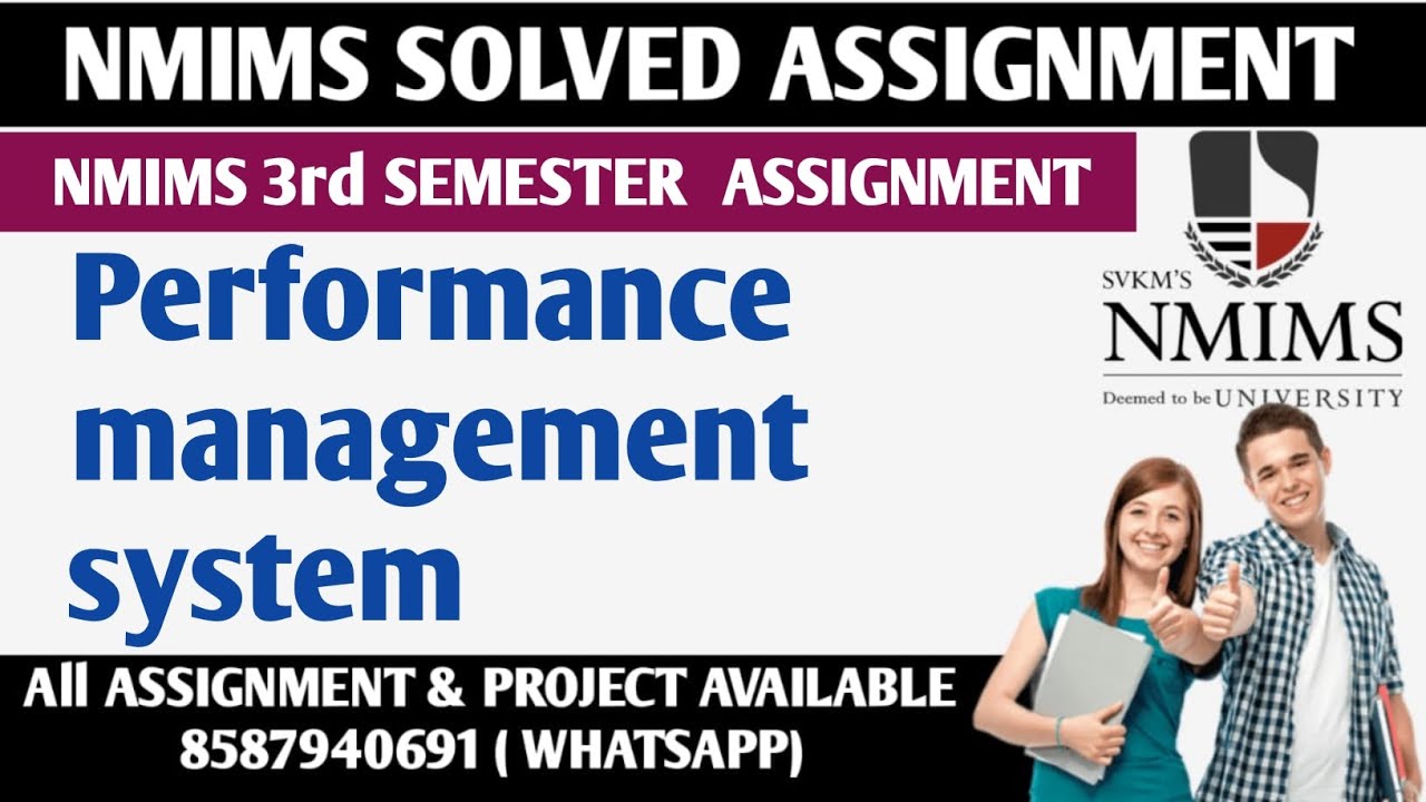 Performance management system Solved assignment / Nmims 3rd Semester assignment / Nmims ...