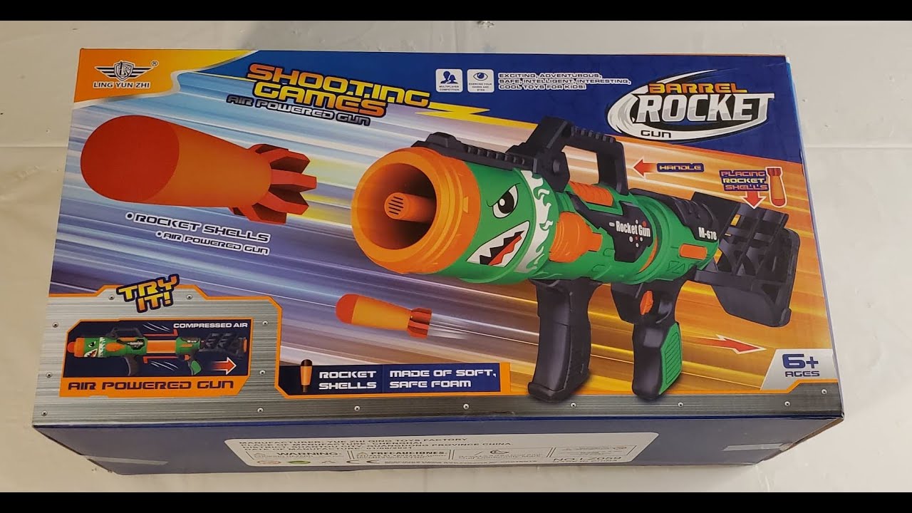 Toy Rocket Barrel Launcher - YouTube