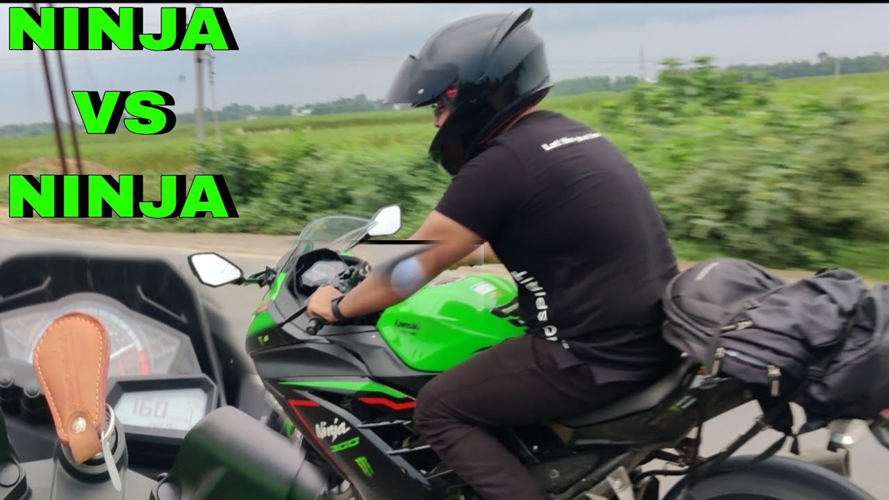 Ninja 300 VS Ninja 300 | BERHAMPORE BYPASS | Ninja wheelie & stunt ...