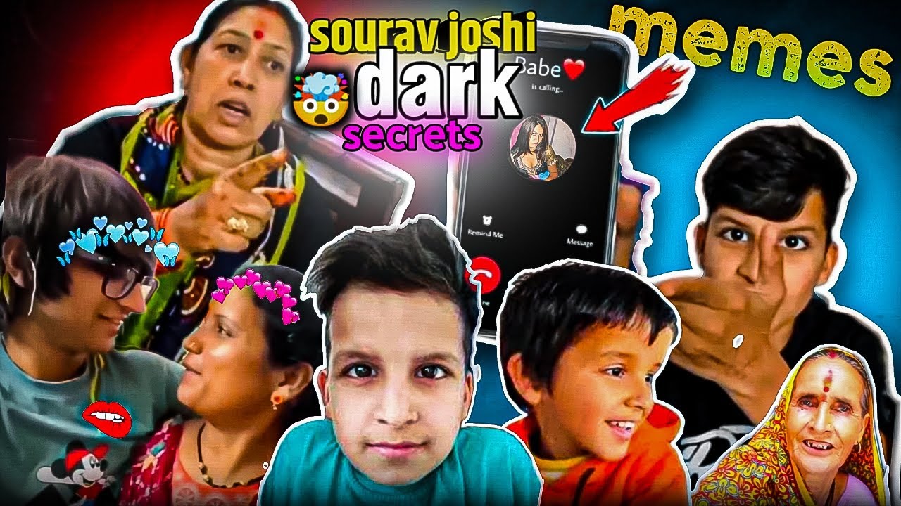 sourav joshi dark secrets 🤯 sourav joshi memes trending|| - YouTube