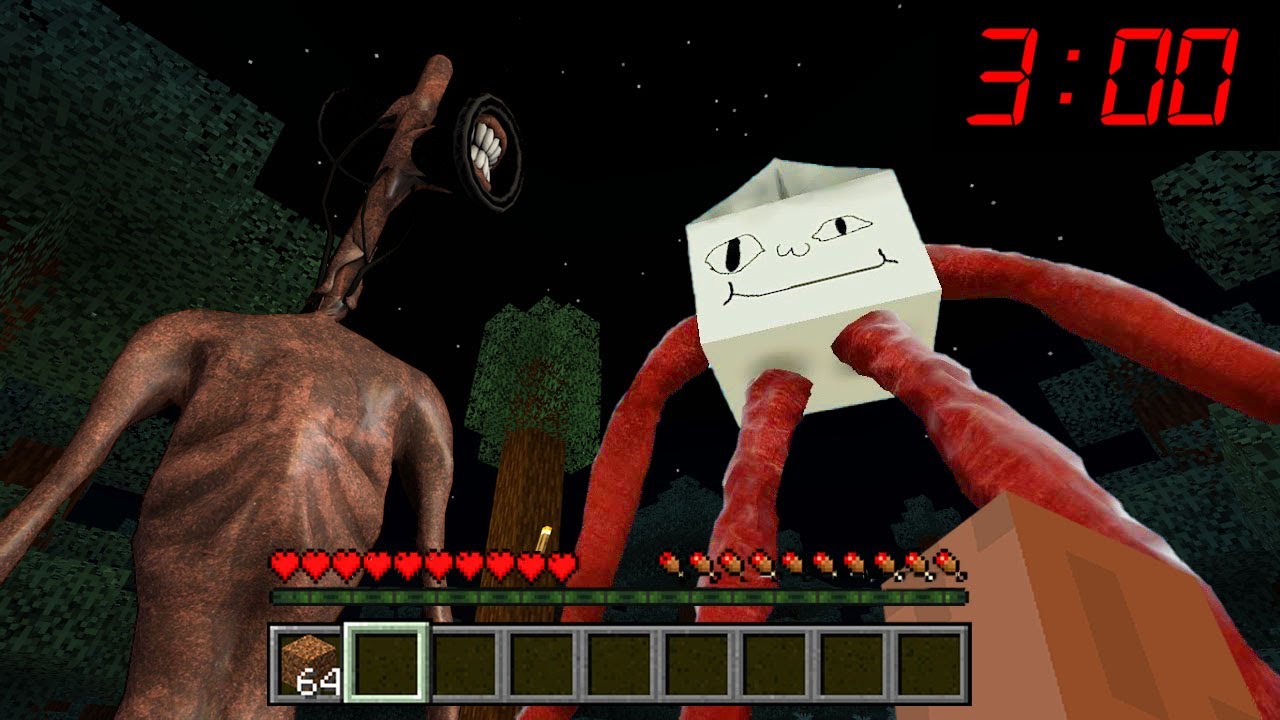 Minecraft : I FOUND MILKWALKER AMBASSADOR AND SIRENHEAD IN THE FOREST ...