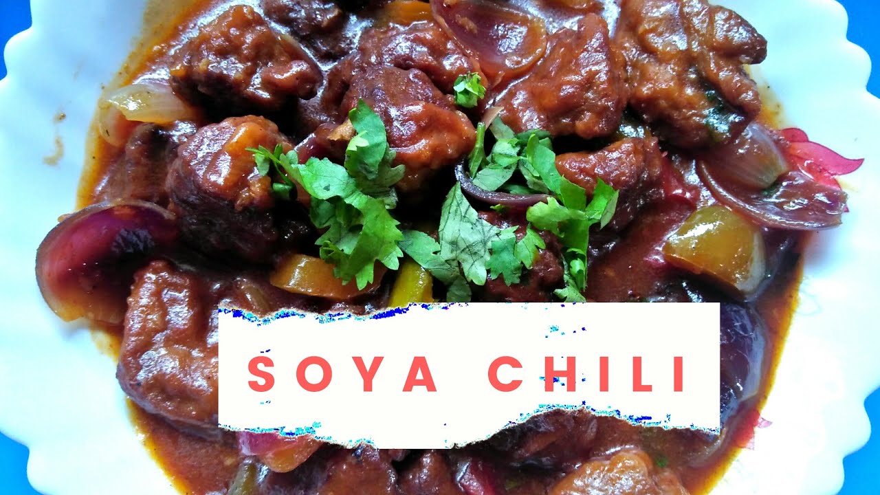 Soya Chili Recipe | Soyabean Chili Recipe | How to Cook Soya Chili ...