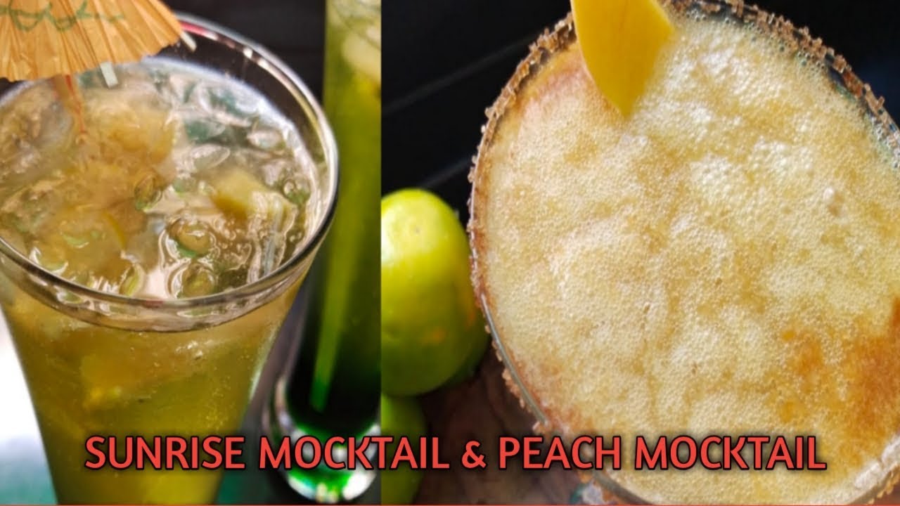 SUNRISE MOCKTAIL & PEACH MOCKTAIL || SUMMER SPECIAL MOCKTAILS - YouTube