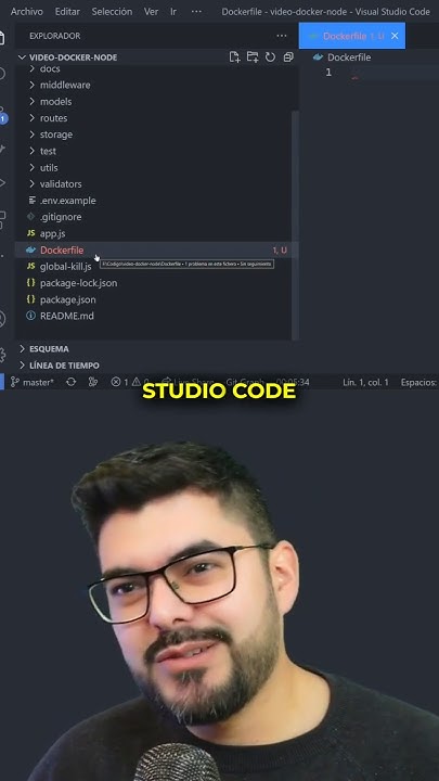 🐳 Dockerfile para NODE.JS en 60 SEGUNDOS | Guía Express #Docker - YouTube