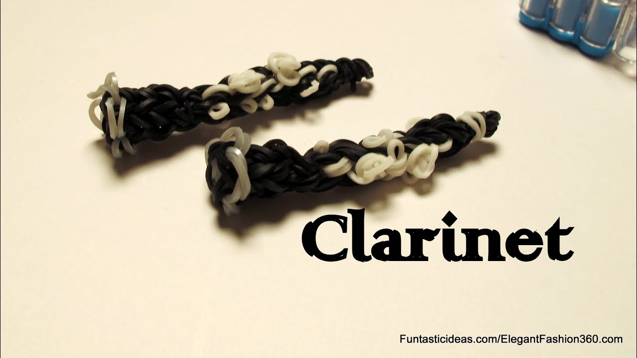 Rainbow Loom Clarinet Charm - How to - music Series - YouTube