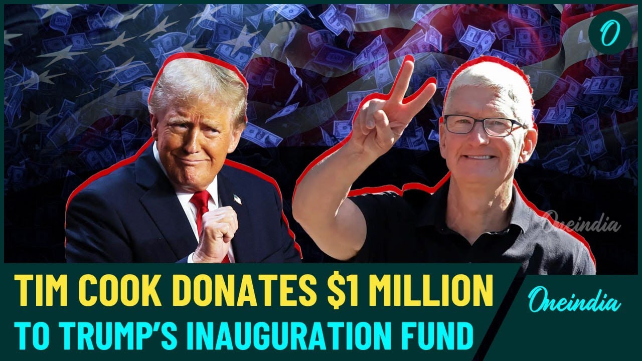 Apple CEO Tim Cook donates $1 million to Trump’s inauguration fund ...