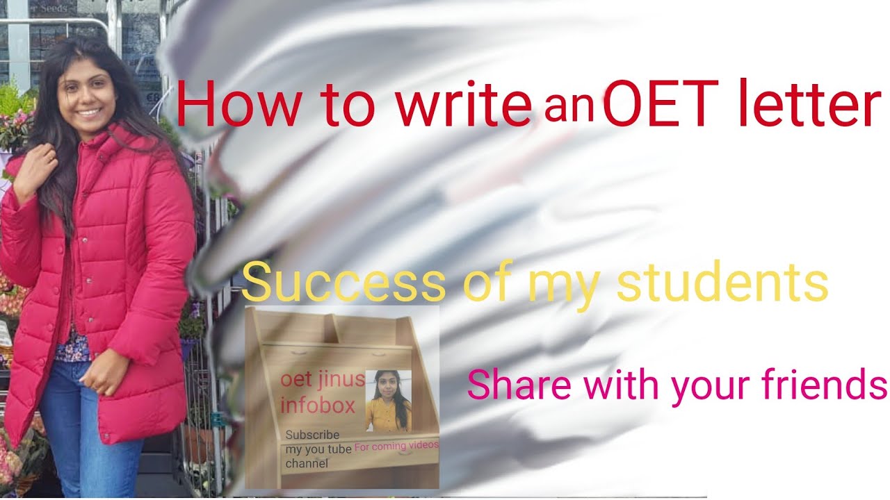 How to write an OET letter - YouTube