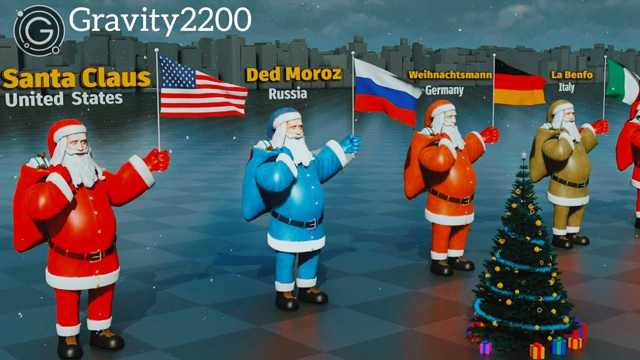 Santa Claus From Different country 2024 - YouTube