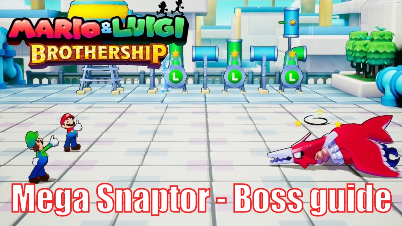 Mega Snaptor Boss Fight - Lottacoins Island Guide | Mario & Luigi ...