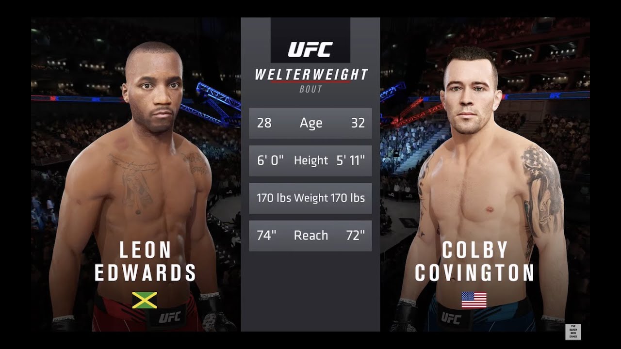 Leon Edwards vs Colby Covington UFC 4 (HARD) - YouTube