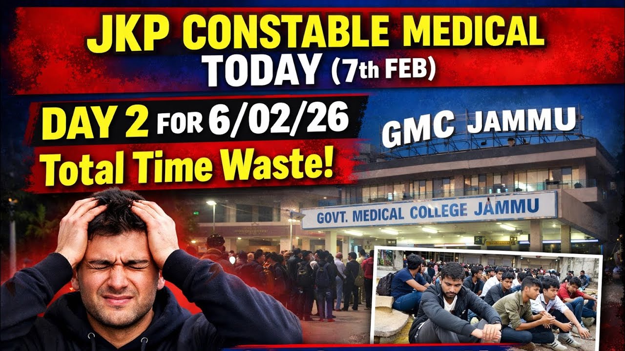 JKP CONSTABLE MEDICAL UPDATE DAY 2 GMC JAMMU | JKP constable update # ...