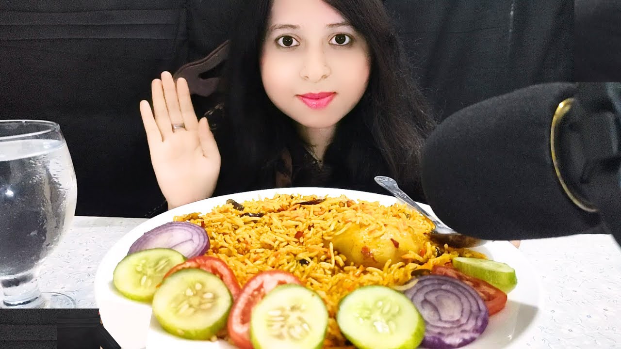 ASMR Eating Spicy Biryani Mukbang 🌶️ | Extreme Spice Challenge with ...
