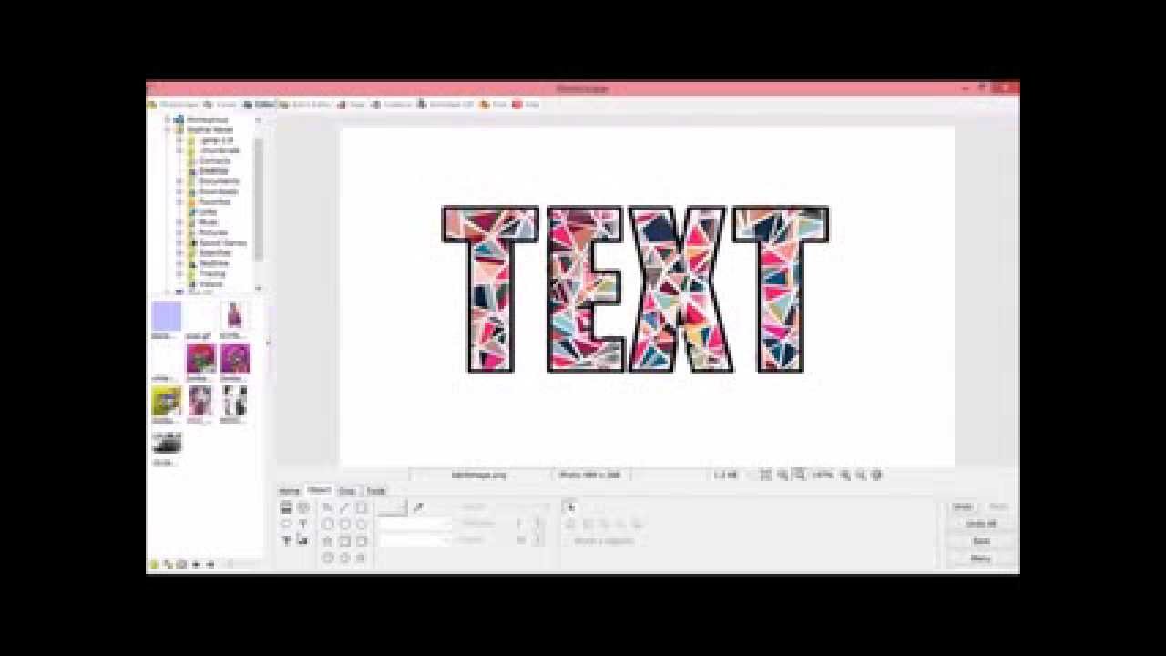 How To: Image inside Text on Photoscape - EASIEST WAY! - YouTube
