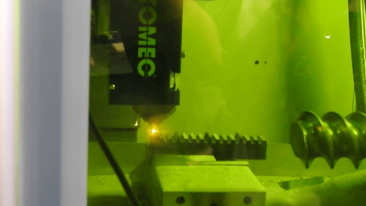 IMTS show Optomec laser deposition 3d printer - YouTube