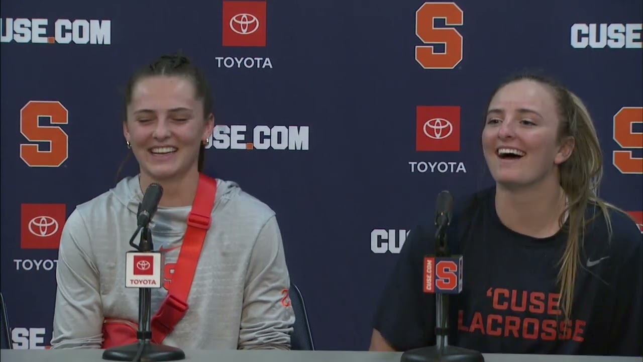 Press Conference | Emma and Meaghan Tyrrell post game interview - YouTube