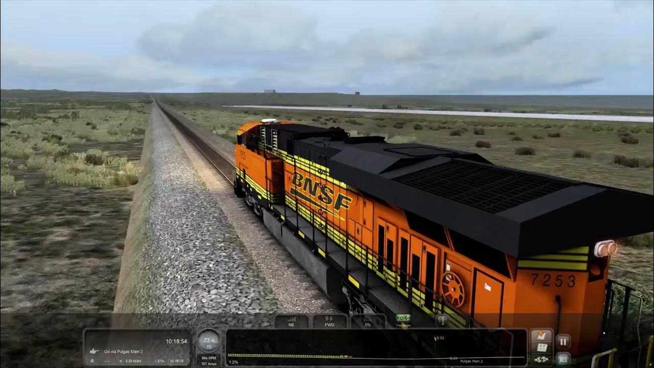 train simulator 2021 ge es44ac bnsf m barsdg pt 2 - YouTube