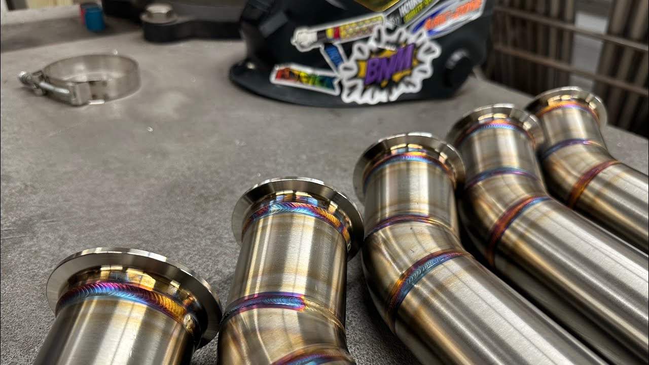 V Band Tig Welding - Subaru Rotated Uppipes - Turbo Kit Fabrication ...