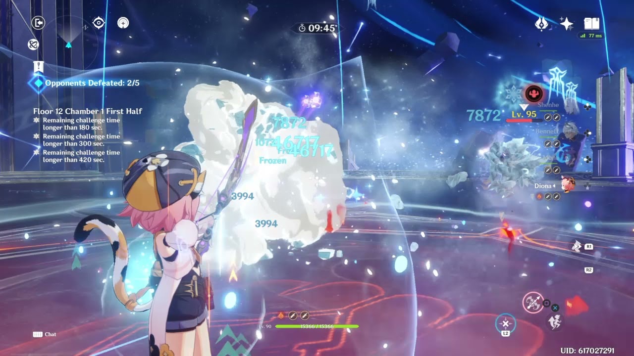 Diona Destroys 3 Baby Wolves in Cryo Blood - YouTube