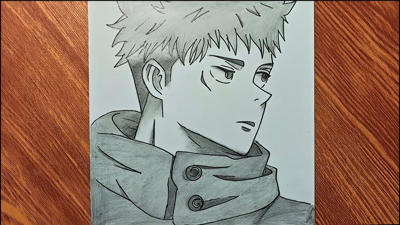 How to Draw Yuji Itadori Step by Step || Easy Yuji Drawing Step by step ...