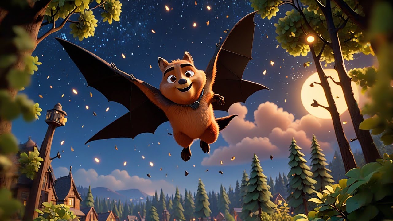 The Flying Fox’s Night Flight 🦇🌙 | Kids Adventure Story | Educational ...
