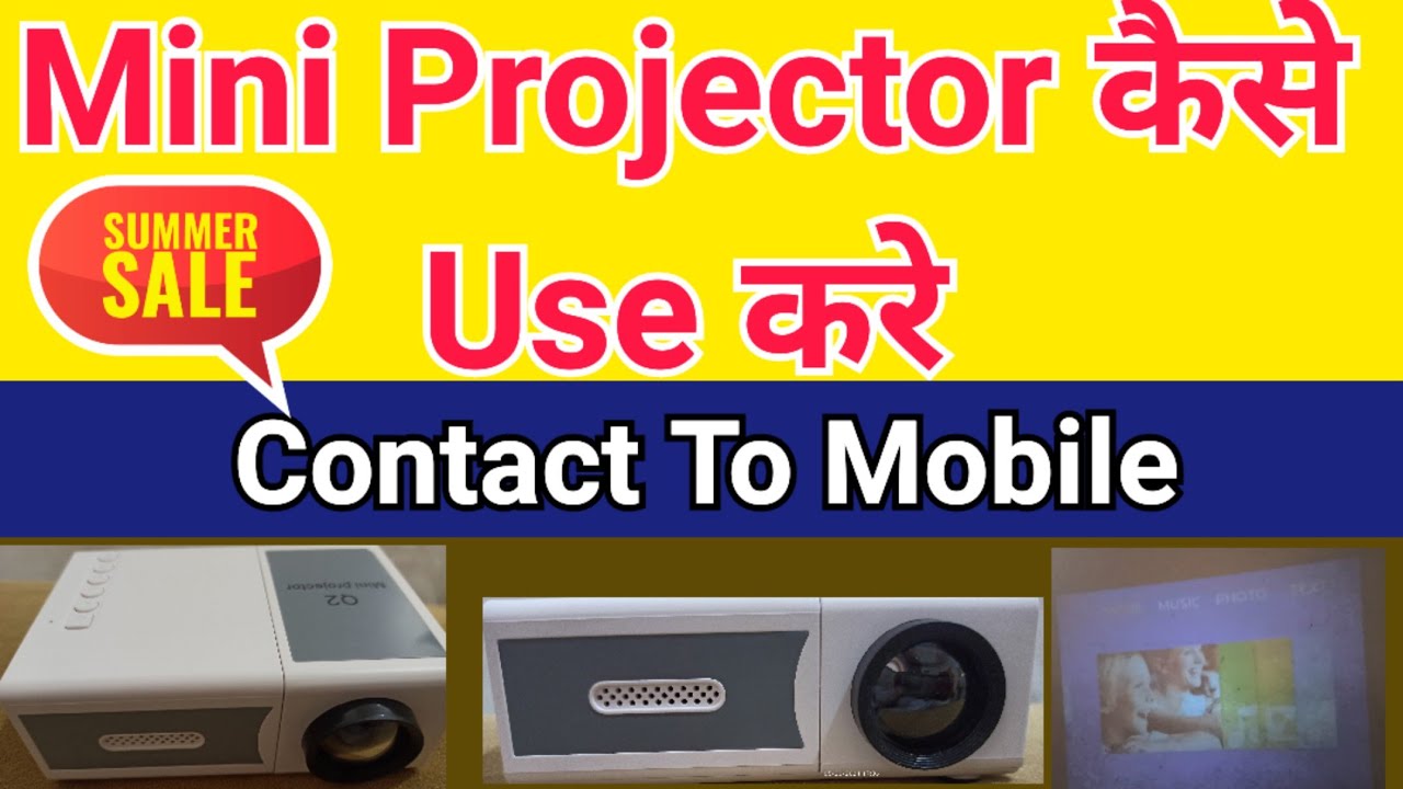 How to Connect Mini Projector to Phone | Temu Mini Projector - YouTube