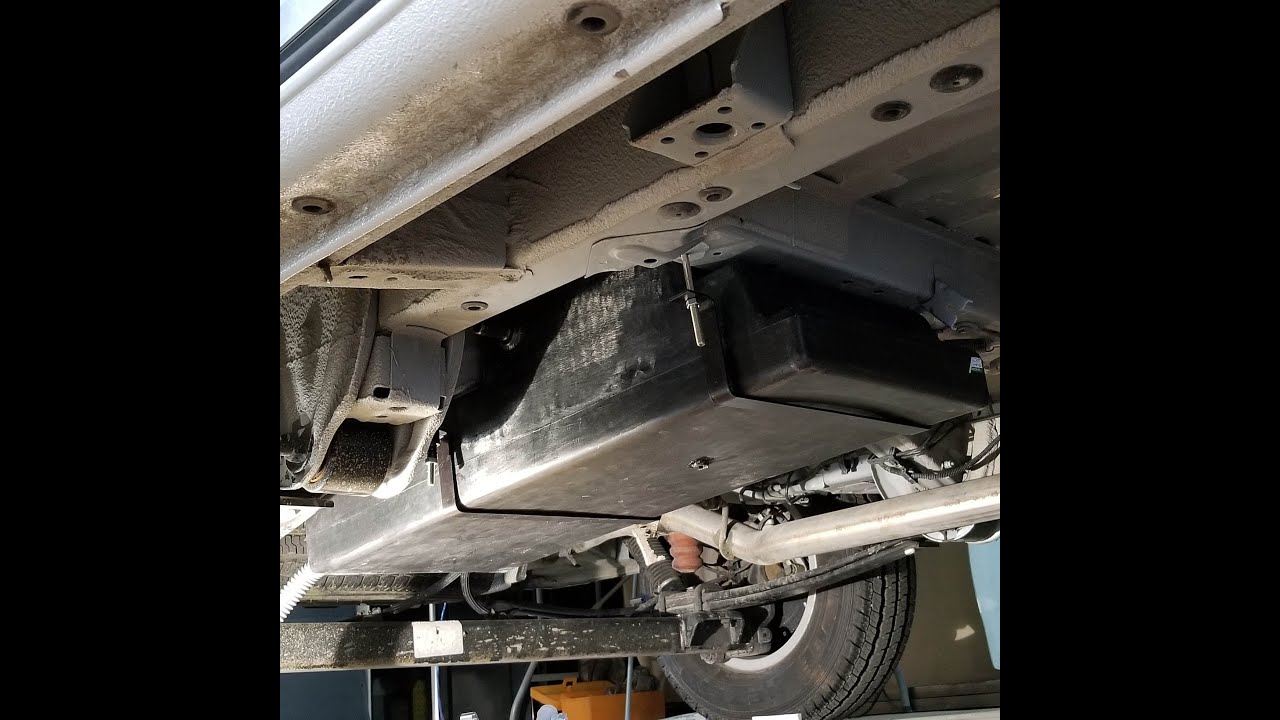 Grey water tank for Promaster - YouTube