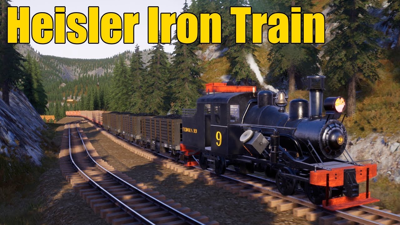 Railroads Online! ep19 | Heisler Iron Train - 22 cars! - YouTube