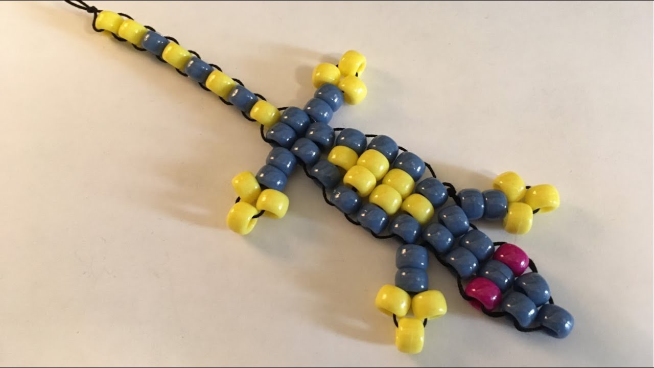 Crafternoon Tutorial: Beaded Geckos - YouTube