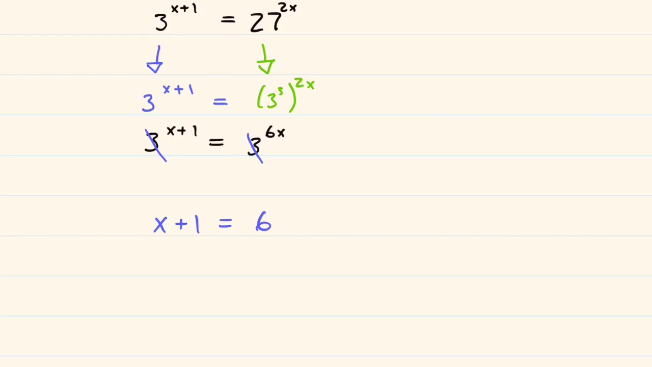 28 Solving An Exponential Equation By Changing To The Same Base YouTube 28-solving-an-exponential-equation-by-changing-to-the-same-base-youtube